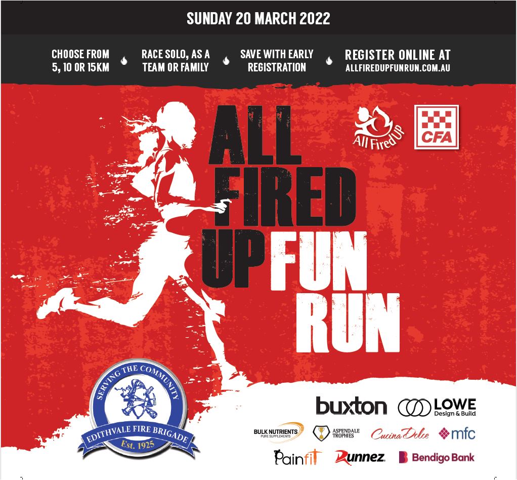 Race Day – All Fired Up Edithvale CFA Fun Run 2022
